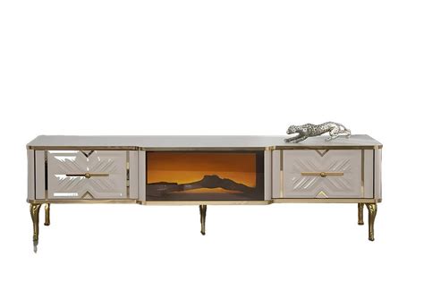 Xlmoebel Sideboard Exklusives Wohnzimmer Sideboard In Weiß Und Gold Mit
