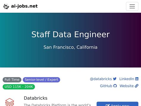 Hiring Staff Data Engineer In San Francisco California Raimljobs