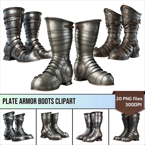 Plate Armor Boots Clipart Armored Boots Clipart Medieval Knight Armor