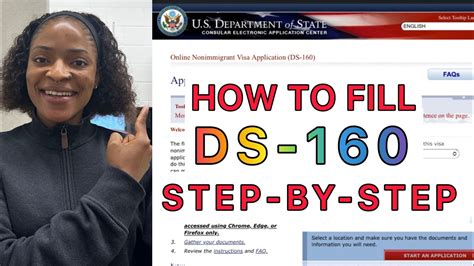 How To Fill The Usa Ds 160 Form For Visa Application 2025 Step By Step