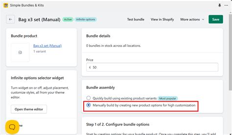 How To Create An Infinite Options Bundle With Size And Color Options Simple Bundles Help Center