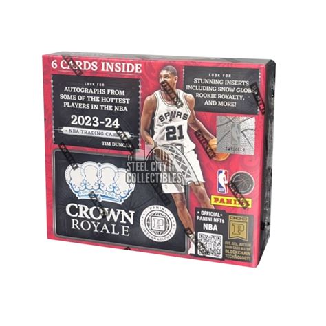2023 24 Panini Crown Royale Basketball Hobby International Box Steel