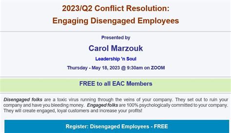 Carol Marzouk The Executive Lion Tamer®️ On Linkedin Join Me And The Employers Advisory