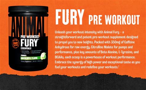 ANIMAL FURY PREWORKOUT – 338G – Stock X Nutrition