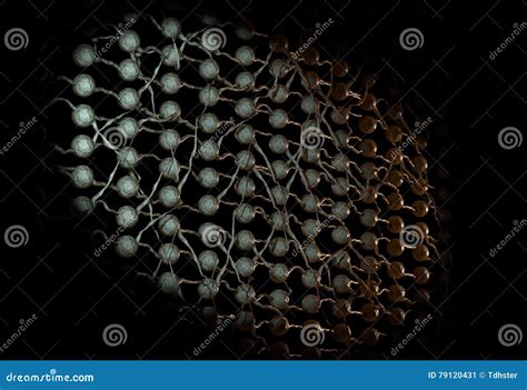 Neural Net Neuron Network Deep Learning 3d Illustration Stock