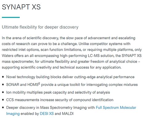 Synapt Xs Scientronic