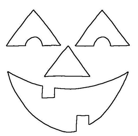 Happy Pumpkin Face Template Clipart Best