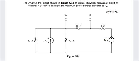 Solved A Analyse The Circuit Shown In Figure Q3a To Obtain