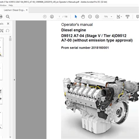 Liebherr Diesel Engine D9512 A7 04 Stage V Tier 4 D9512 Heydownloads