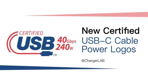 Usb If Announced New Certified Usb C Cable Power Rating Logos Chargerlab
