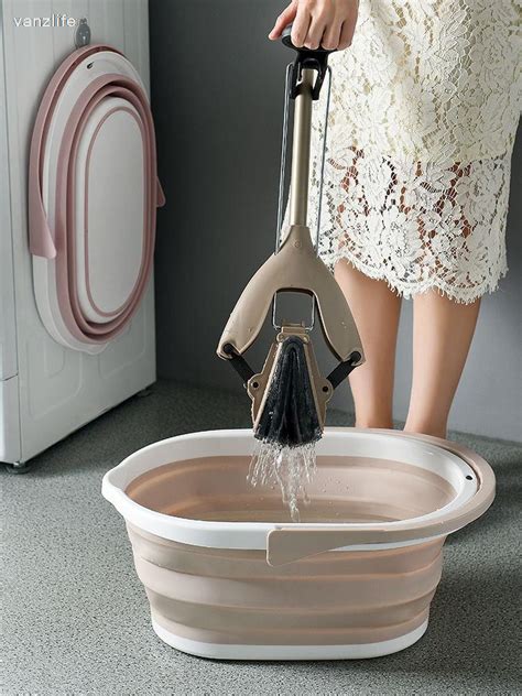 Household Rectangular Mop Bucket Collapsible Water Grandado