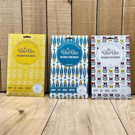 BeeBee And Leaf Beeswax Food Wrap 3 Pack Tribe Zero Waste