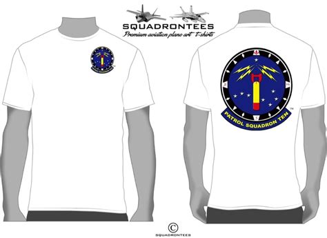 Vp 10 Red Lancers Logo Back Squadron T Shirt Usn Licensed Product