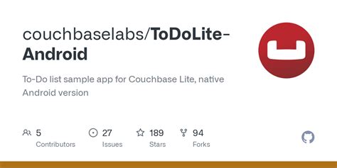 GitHub Couchbaselabs ToDoLite Android To Do List Sample App For Couchbase Lite Native