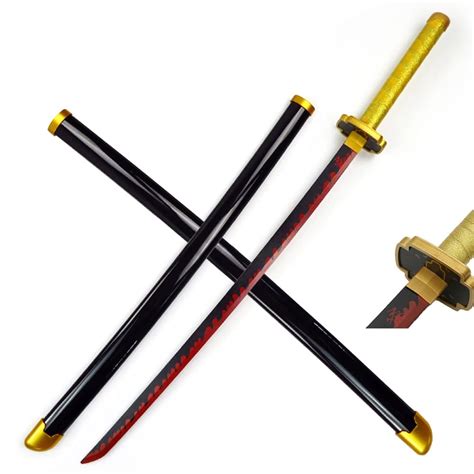 Fqly Handmade Katana Anime Weapon Props For Demon Slayer Cosplay