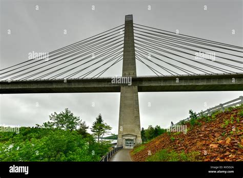 The Penobscot Narrows Bridge Is A 2 120 Feet 646 M Long Cable Stayed