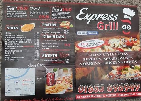 Menu At Express Grill Pizzeria Malton
