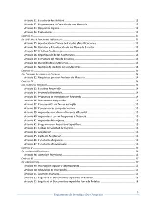 Reglamento De Posgrado ULV PDF