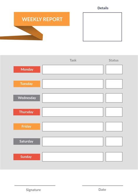Color Coded Weekly Task Planner Template For Effective Scheduling