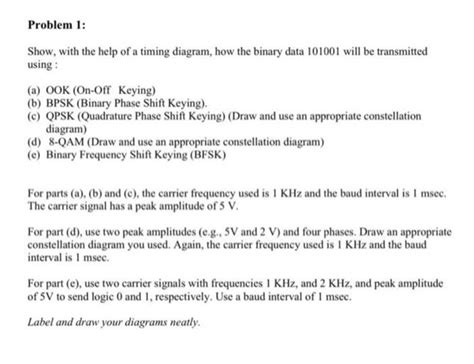 Solved Problem 1 Show With The Help Of A Timing Diagram Chegg Com