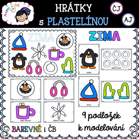Hrátky s plastelínou ZIMA Inspirace nejen do školky