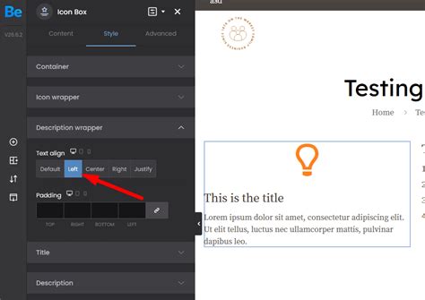 Text Left Side — Betheme Support Forum