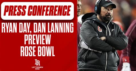 Live Ryan Day Dan Lanning Press Conference To Preview Rose Bowl