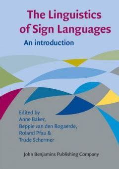 The Linguistics Of Sign Language Textbook Trader