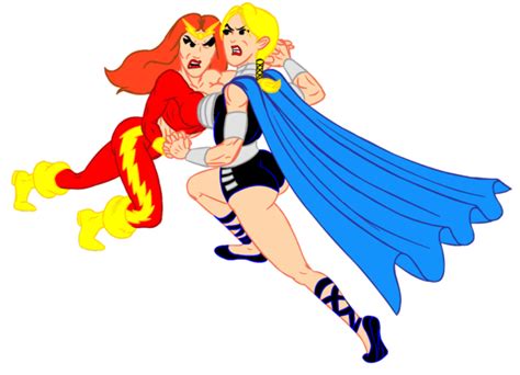 Thundra And Valkyrie Test Their Strength Superhero Catfights Female