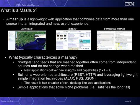 PPT Lotus Mashups Mashup Technical Exchange Meeting PowerPoint