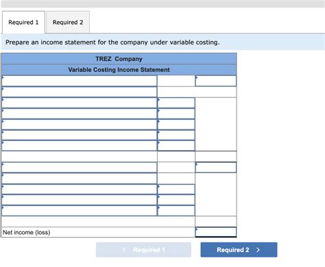 Solved Problem 19 2A Variable Costing Income Statement And Chegg Com