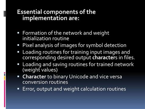 Ppt Printed Character Recognition System Powerpoint Presentation