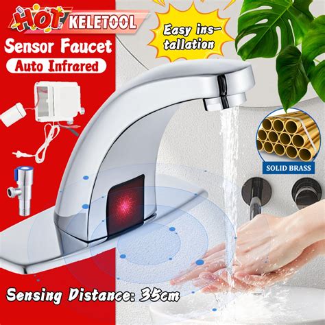 Alloy Auto Infrared Sensor Faucet Bathroom Auto Sensor Water Tap Basin Home Water Sink Sensor