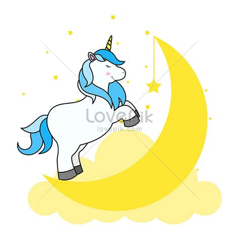 귀여운 만화 유니콘 일러스트 무료 다운로드 Lovepik