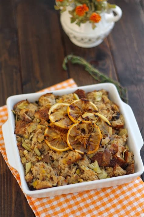 Roasted Fennel Leek And Charred Lemon Stuffing Le Petit Eats