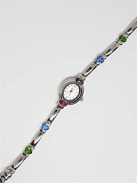 Embassy By Gruen Luxury Dress Watch Silver Tone Tiny Ladies Watches