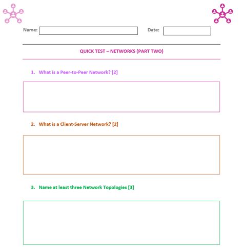 GCSE Networks Computer Science Test Teaching Resources
