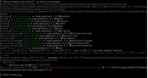 node js electron windows下安装与打包成 exe electronic 打包exe不包含node和浏览器 csdn博客