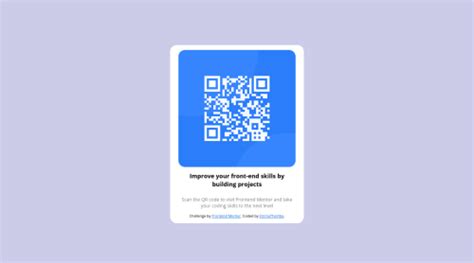 Responsive Qr Code Panel Using Bootstrap Coding Challenge Solution