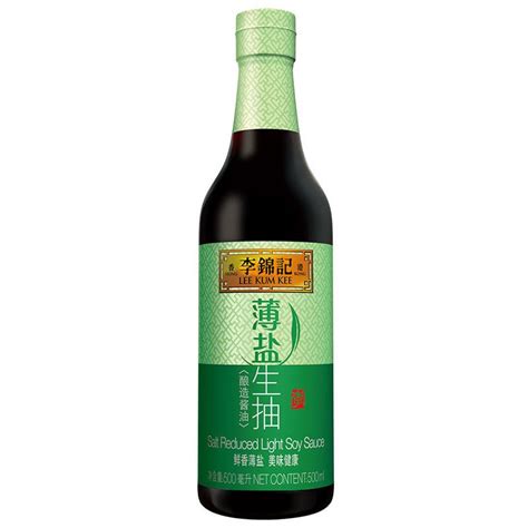 Lee Kum Kee Li Jinji Salt Reduced Light Soy Sauce 500ml Shopee