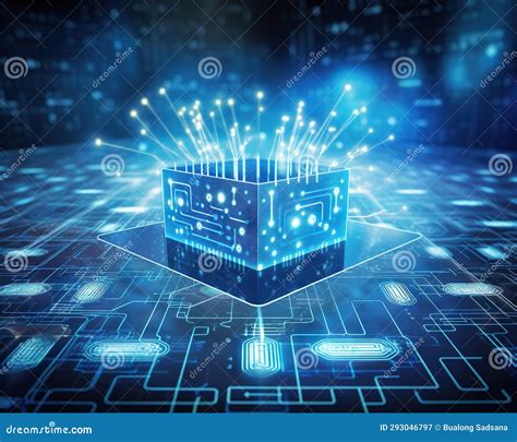 Concept Of Cloud And Information Technology Stock Illustration Illustration Of Generative