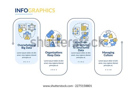 Database Governance Challenges Rectangle Infographic Template Stock Vector Royalty Free