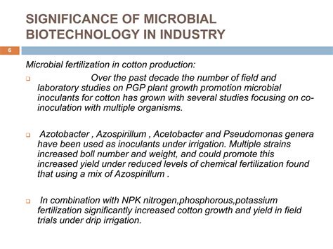 Significance Of Microbial Biotechnology In Economic Development Of Pakistan By Ali Afzal Pptx
