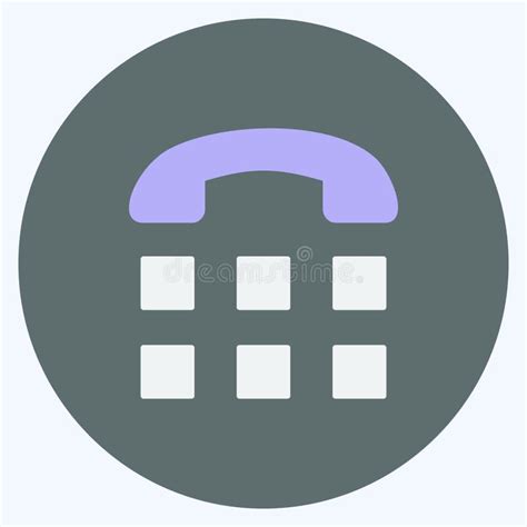 Icon Teletype Suitable For Mobile Apps Symbol Color Mate Style Simple Design Editable Design