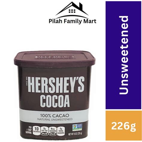 Unsweetened Hersheys Cocoa Powder Can 226g Shopee Singapore