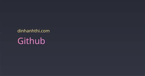 Github Site Of Thi