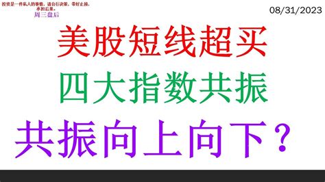 美股短线超买 四大指数共振 共振向上向下 YouTube