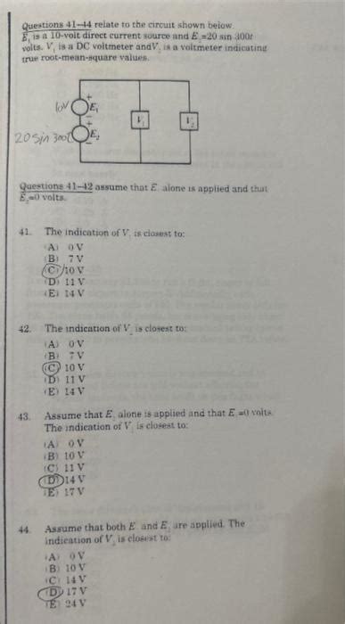 Solved Please Answer Question 43 And 44 Related To The