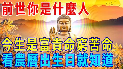 前生你是什麼人？今生是富貴命還是窮苦命？看農曆出生日就知道！比算命還准100倍！丨浮生禪記 Youtube