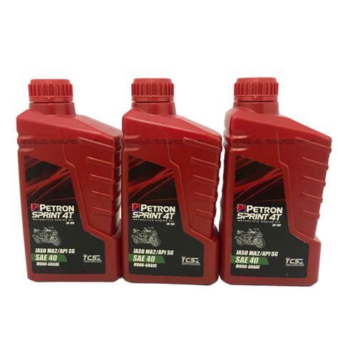 PETRON Sprint T SR Monograde Motorcycle Engine Oil SAE Liter For TRICYCLE HONDA TMX